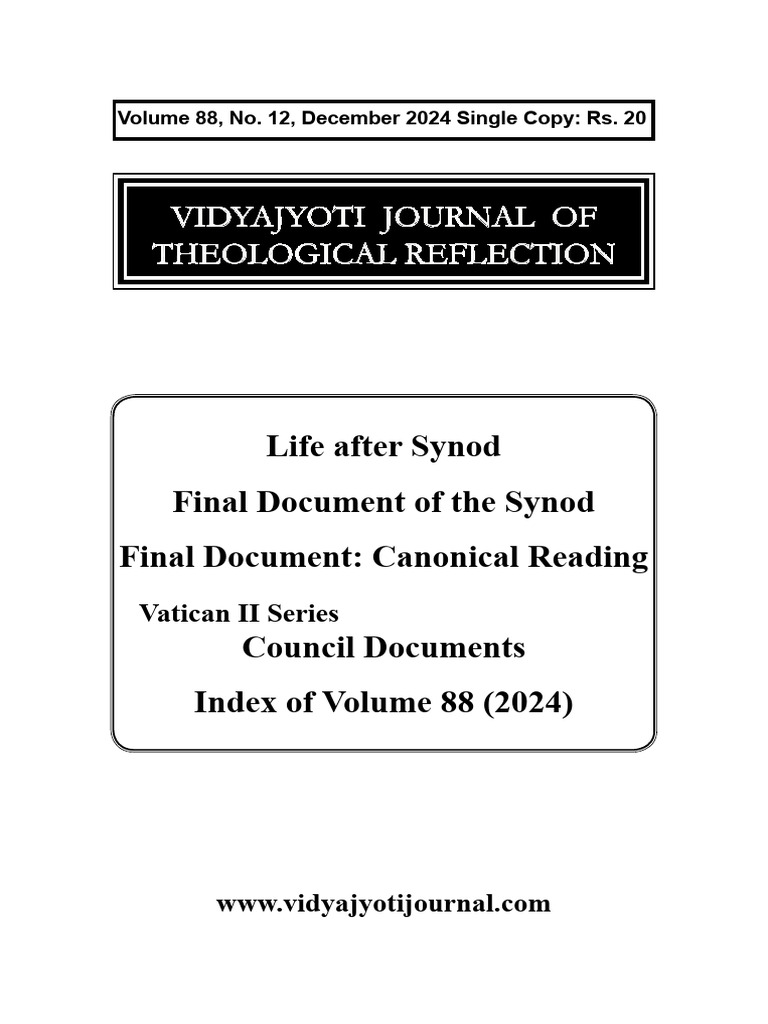 Merlin Ambrose On The Final Document | PDF | Catholic Church | Pope Francis