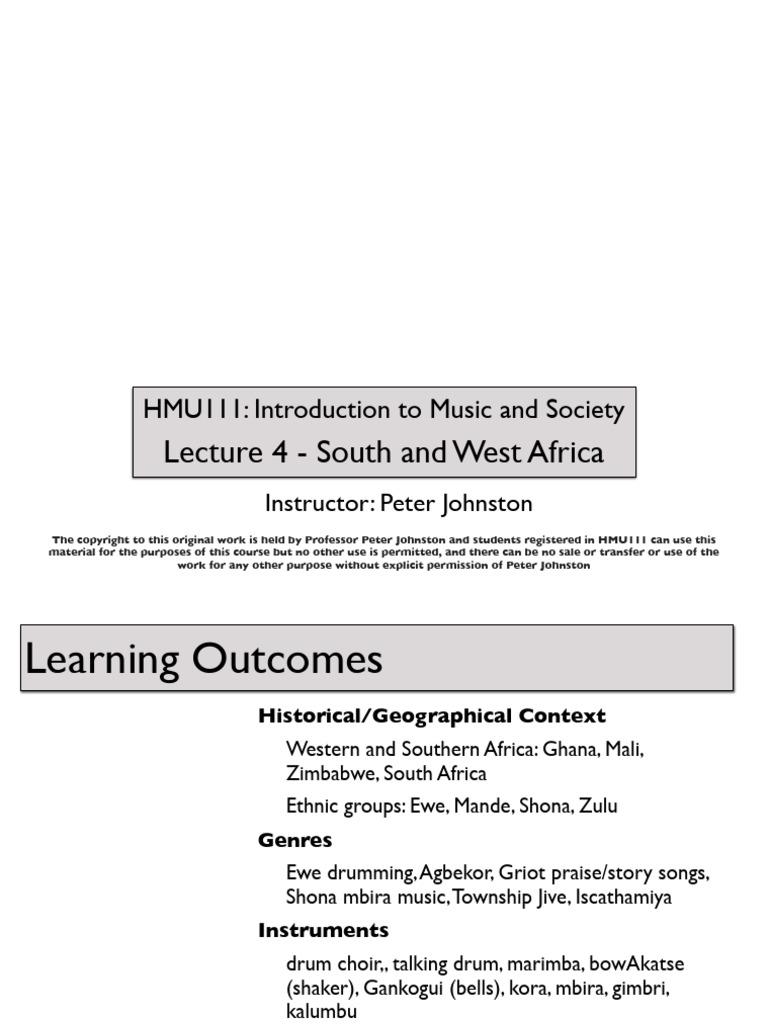 1 | PDF | Africa | Musical Instruments