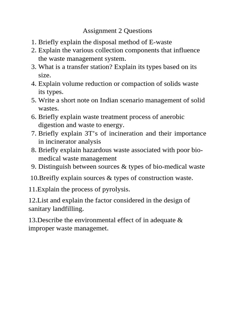 Assignment 2 Questions | PDF