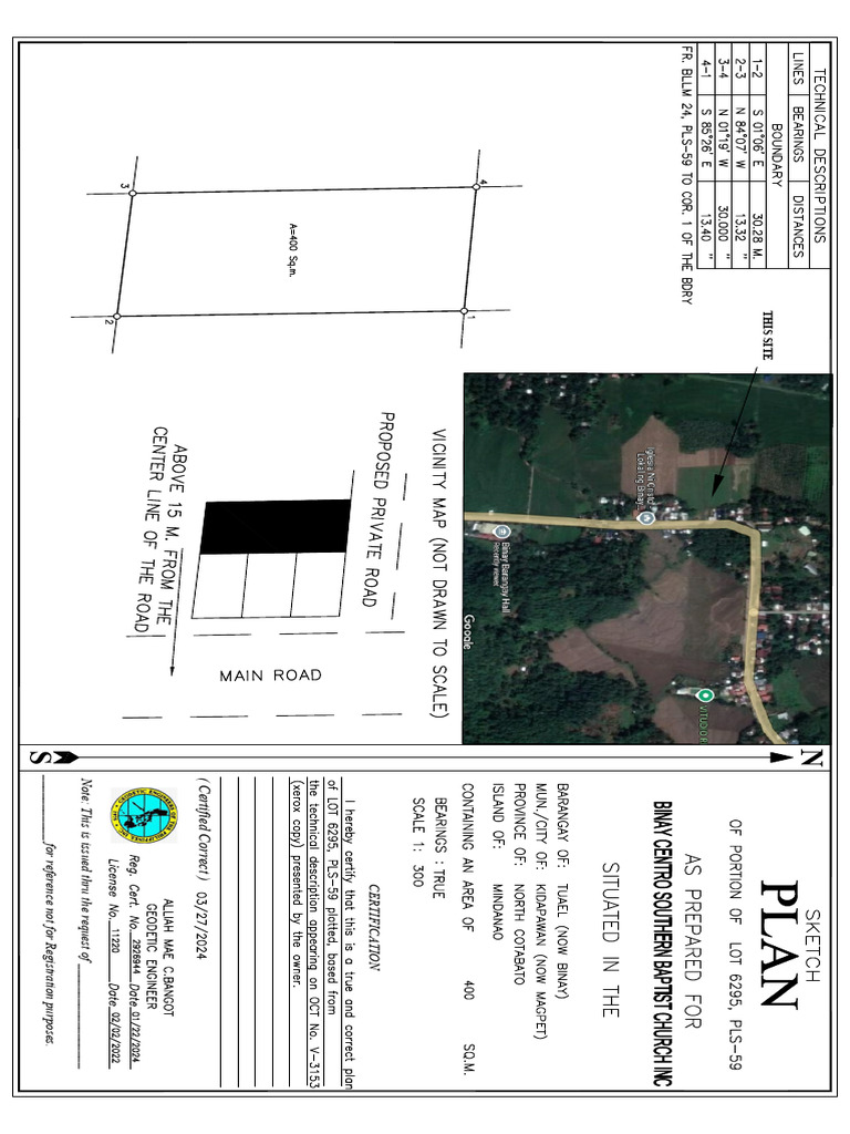 Bcsbci Sketch Plan With Vicinity Map | PDF