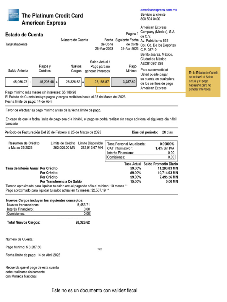 Edo Cuenta Plat | PDF