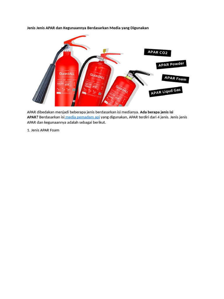 Perbedaan APAR Cartridge dan Stored Pressure | PDF