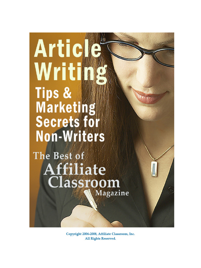 Article Writing Tips for Non-Writers | PDF | Brainstorming
