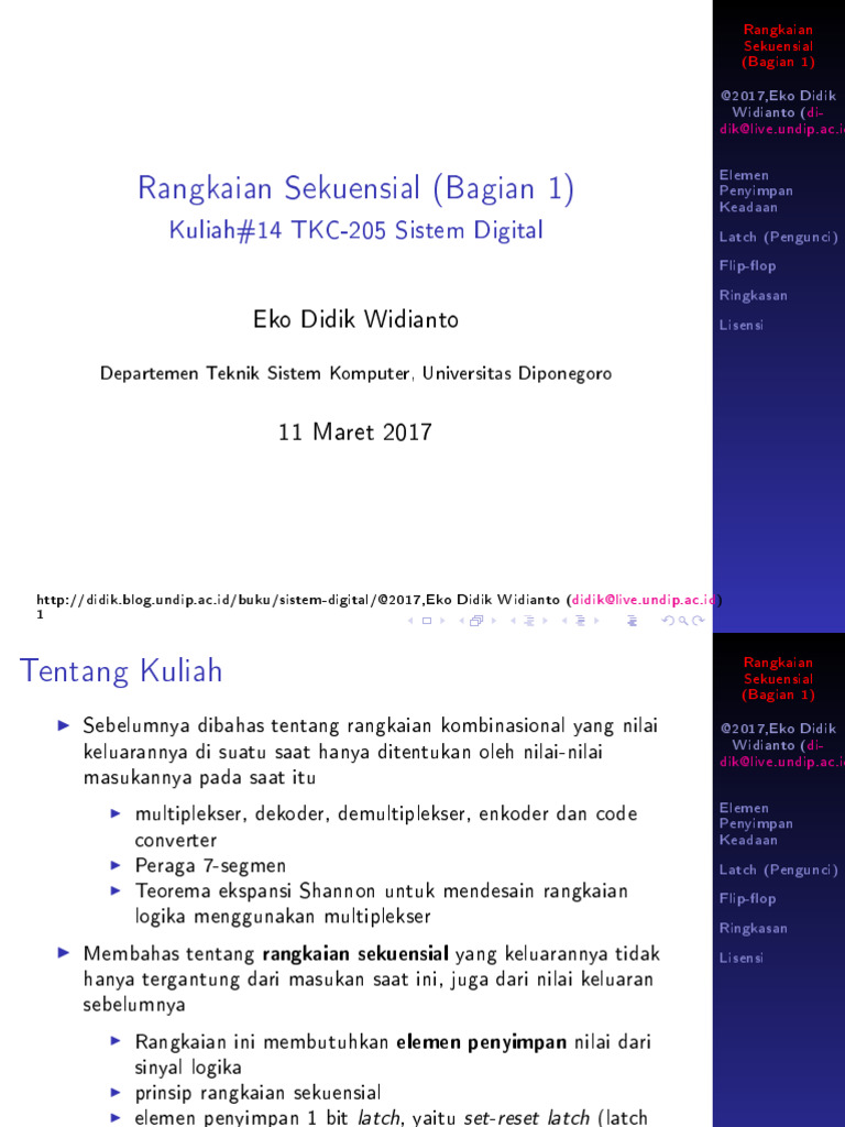 Rangkaian-Sekuensial-Part1 | PDF