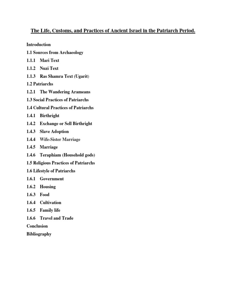 Barna Assignment History of Israel | PDF | Book Of Genesis | Jacob
