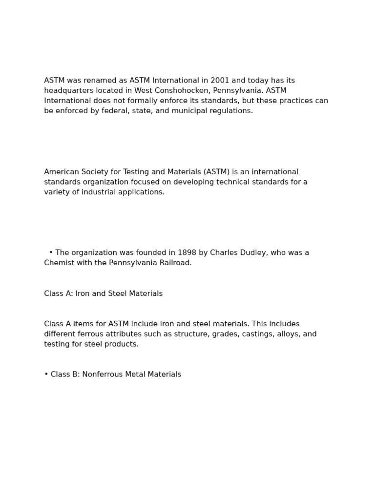 ASTM | PDF | Secondary Sector Of The Economy | Building Materials