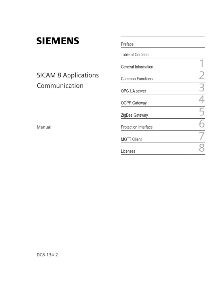 Manual SICAM 8 Applications-Communication EN V06 | PDF | Computer Science | Computing