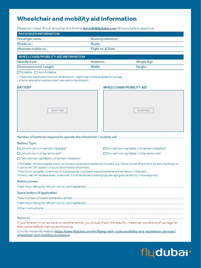 Wheelchair and Mobility Aid form_tcm8-188800 | PDF | Lithium Ion ...