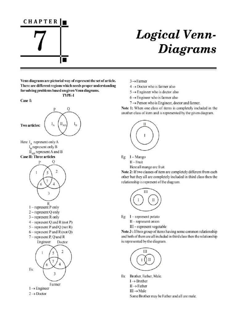 Analogy Blood Relation Venn Diagram | PDF