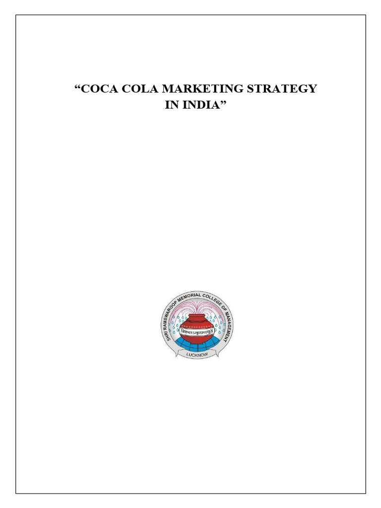 Coca-Cola Marketing Strategy in India | PDF | Coca Cola | Cola