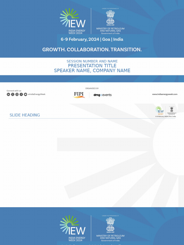 India Energy Week 2024 - Technical Conference Presentation Template | PDF