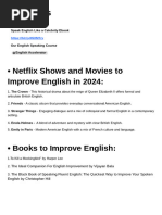 English Learning Roadmap for All Levels | PDF