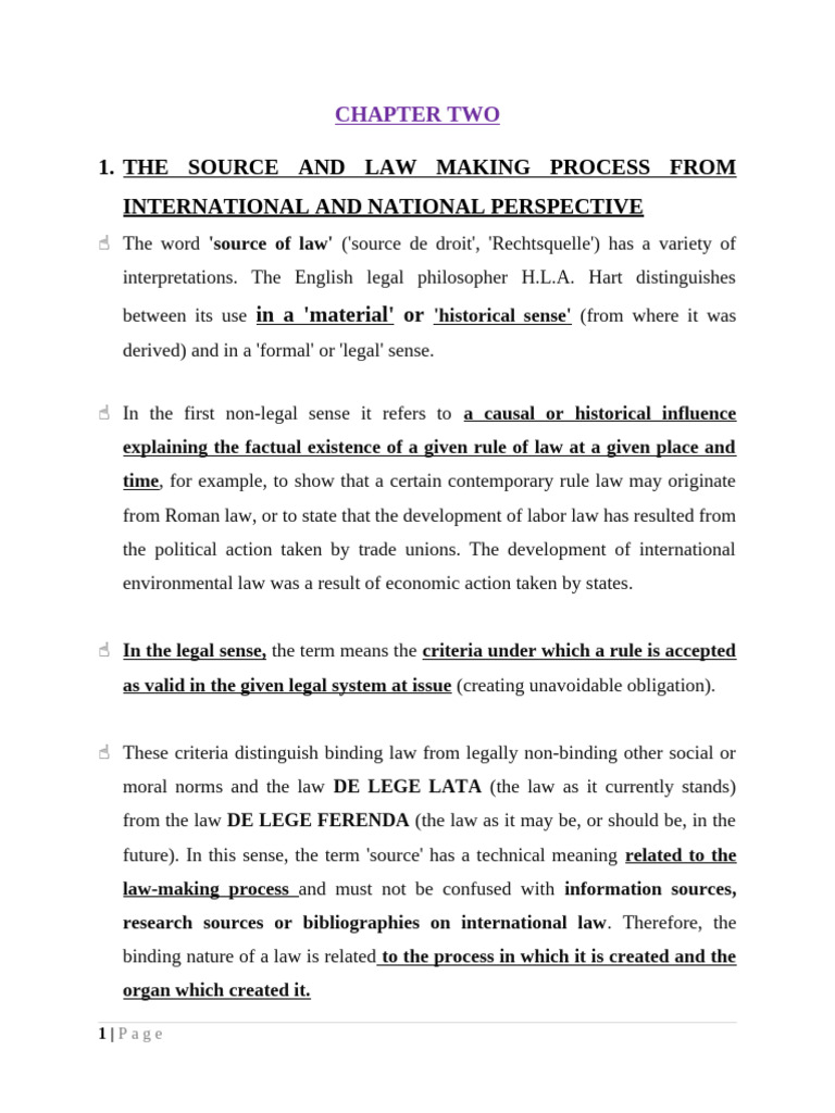 Chapter Two | PDF | Treaty | International Law