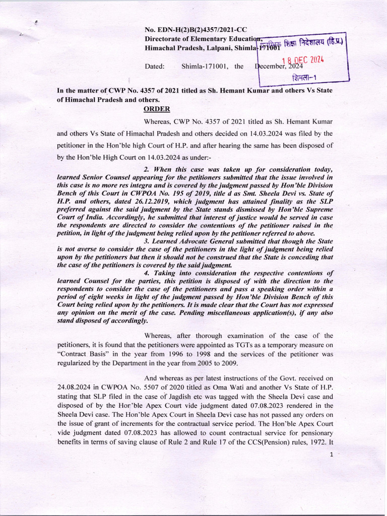 CWP 4357 of 2021 | PDF