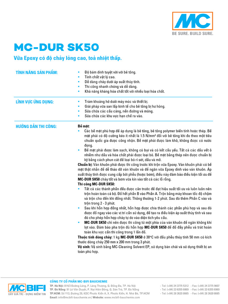 TDS MC-DUR-SK50 Logo VI-2 | PDF