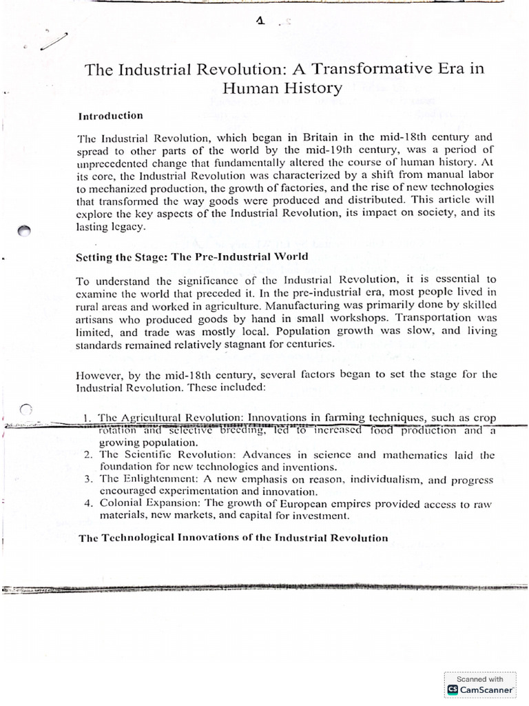 Industrial Revolution | PDF