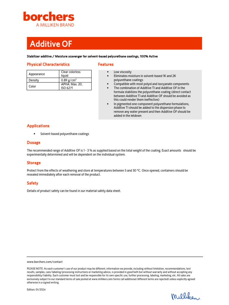Moisture Scavenger for Polyurethane Coatings | PDF | Polyurethane ...