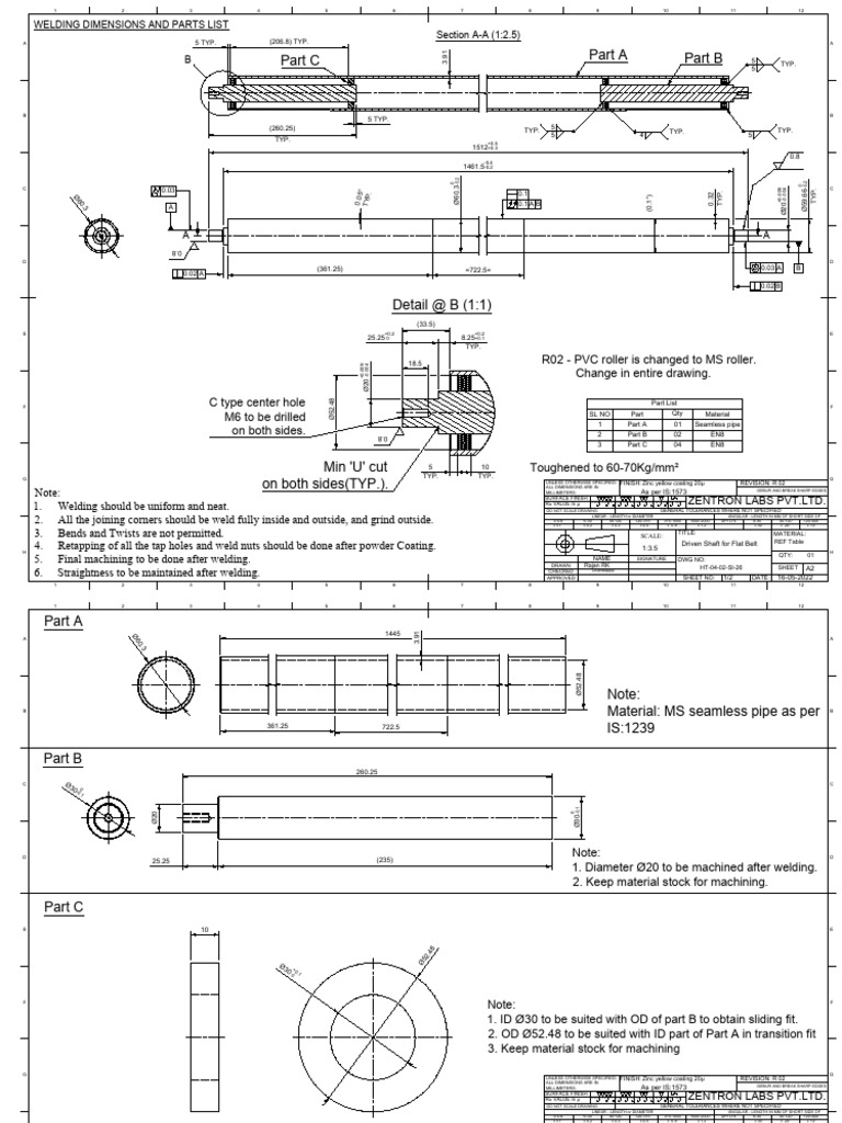 Driven Shaft Design Specifications | PDF | Belt (Mechanical ...