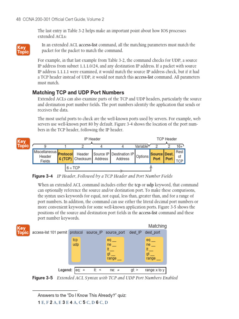 CCNA 200-301 Official Cert Guide, Volume 2-32 | PDF | Port (Computer Networking) | Transmission ...