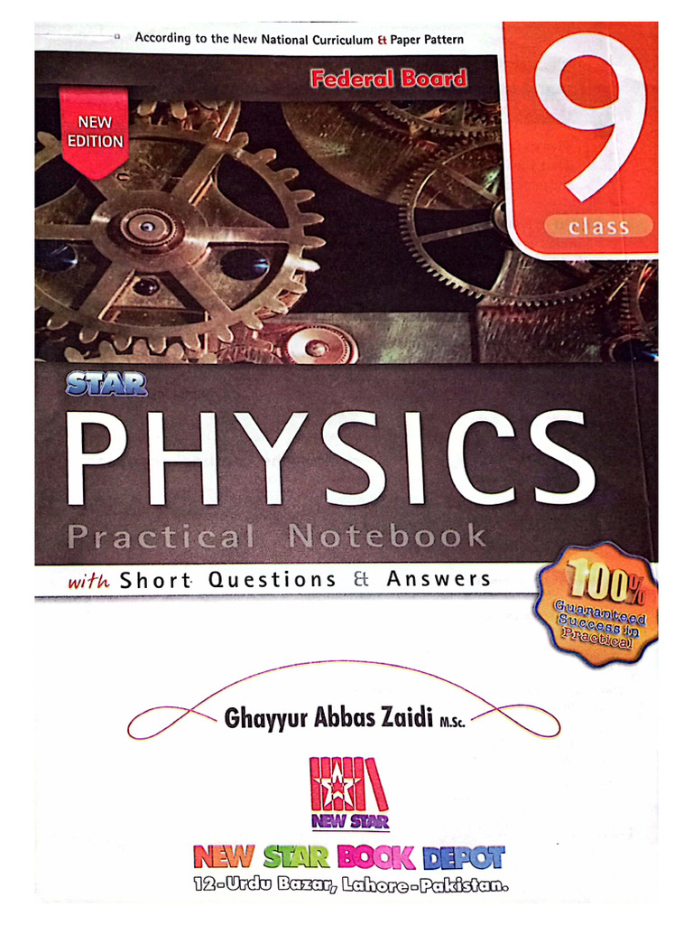 PHYSICS 9 FBISE Practical Notebook | PDF