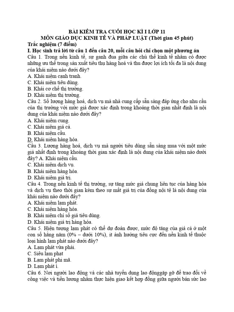 Đê cuong on tap ck gdktpl.docx | PDF