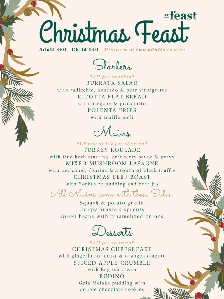 Christmas Feast Menu | PDF