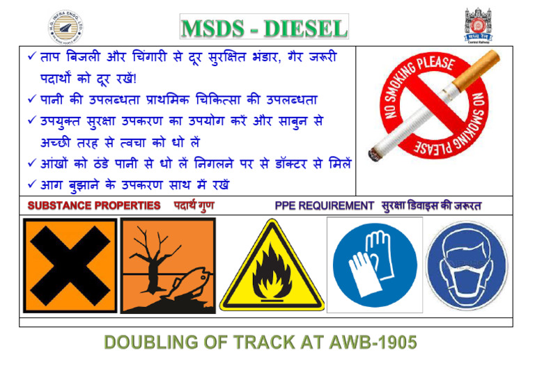 MSDS Diesel in Hindi | PDF