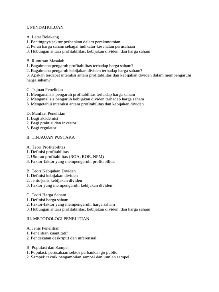 Outline Skripsi Ku | PDF