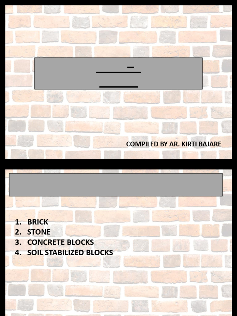 Module - 2_introduction to Building Materials and Its Application Part ...