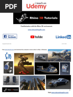 Rhino Commands & Shortcuts Guide | PDF | Geometric Shapes | Geometry