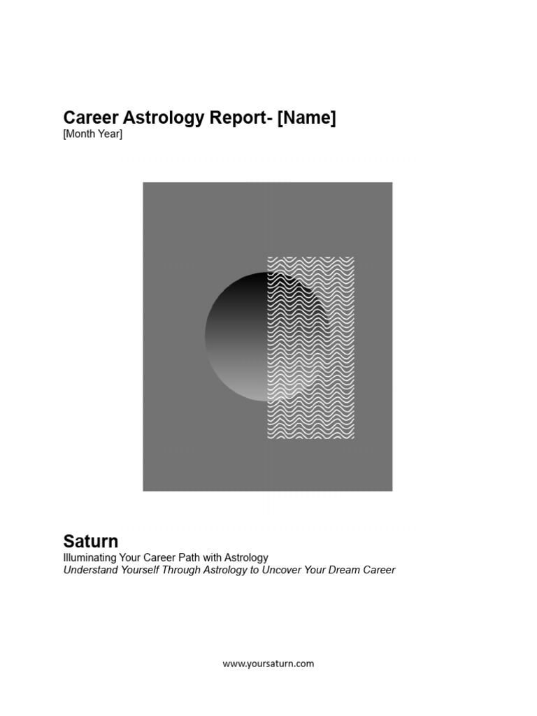 Career Astrology Report Sample | PDF | Planets In Astrology