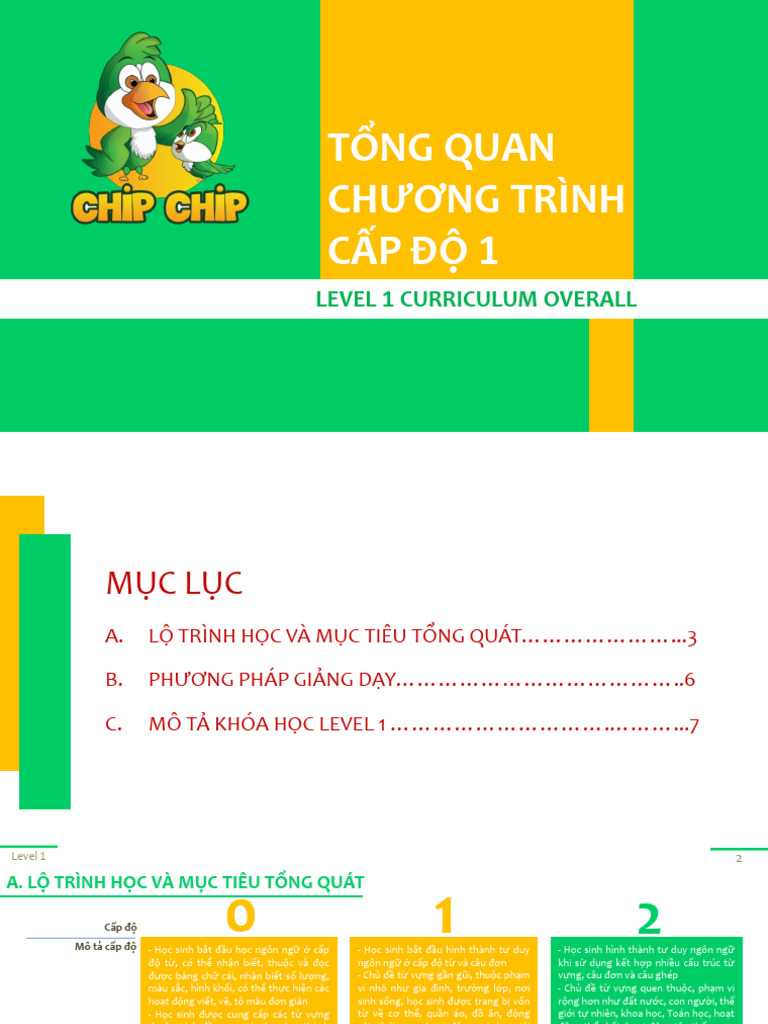 CHIPCHIP - TỔNG QUAN CT LEVEL 1 | PDF