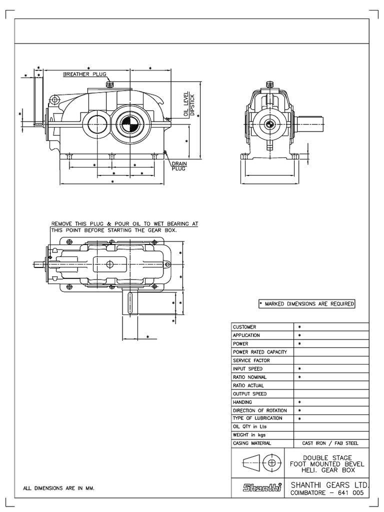 Bevel Helical Gearbox 2 Stage | PDF