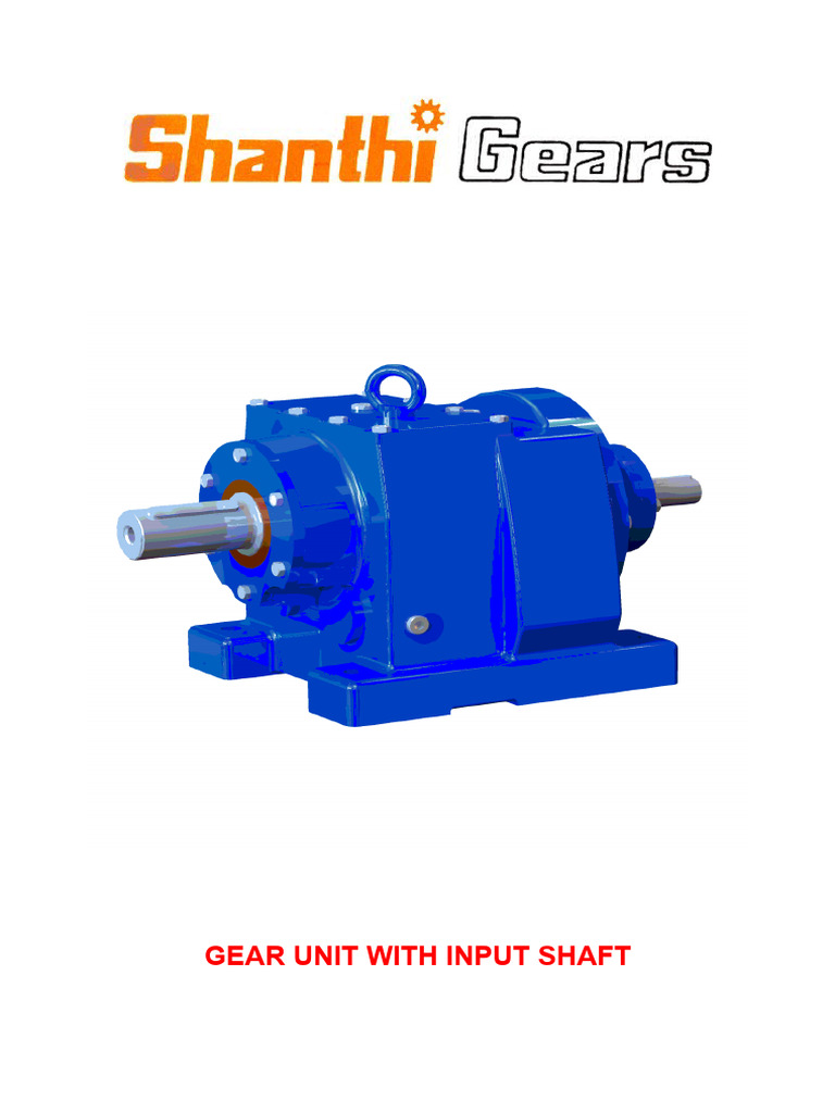 Shanthi Gears Helical Gear Units Catalogue | PDF | Gear | Belt (Mechanical)