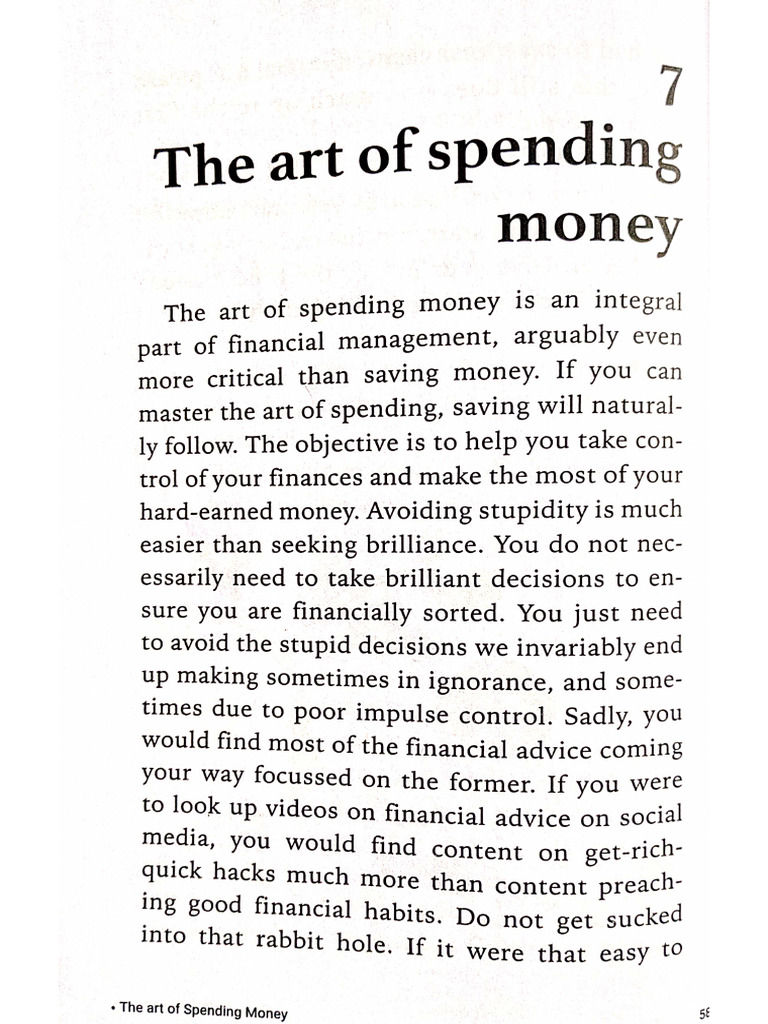 The Art of Spending Money. | PDF
