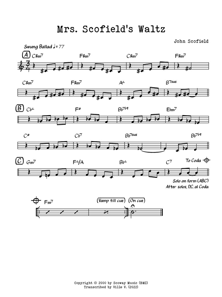 Mrs. Scofield Waltz | PDF