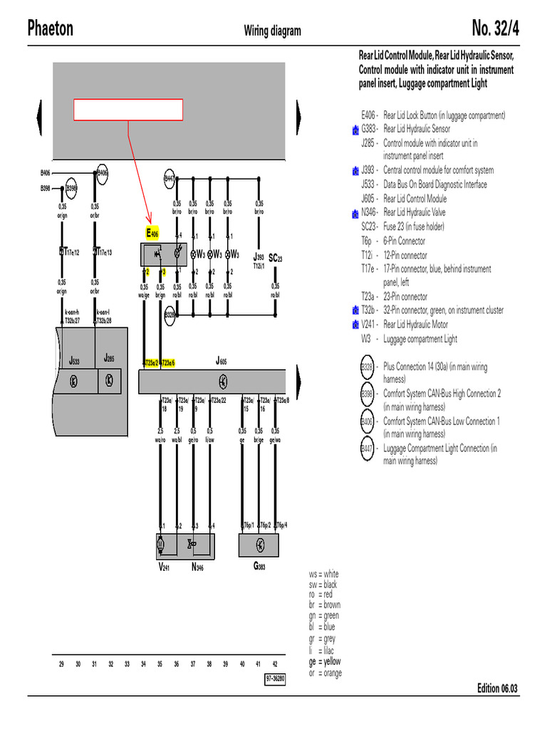 Trunk Closing Components Wiring Diagram | PDF | Trunk (Car ...