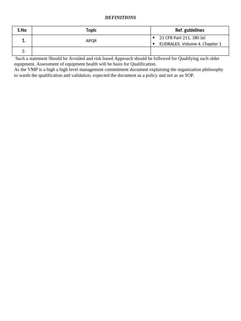 Apqr And Equipment Qualification Guidelines Pdf