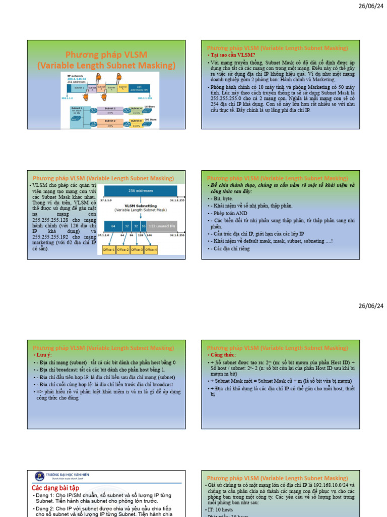 3-Bo Slides Mmt-Chia Subnet-Vlsm | PDF