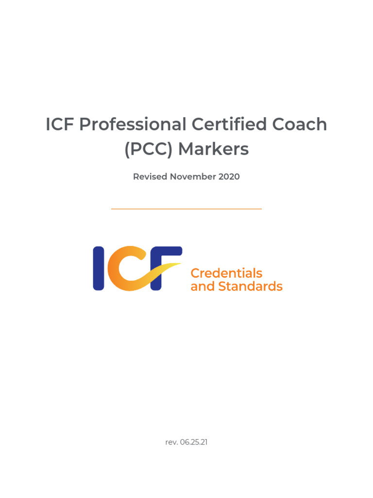 Updated ICF PCC Markers - English - Brand Updated - Final | PDF ...