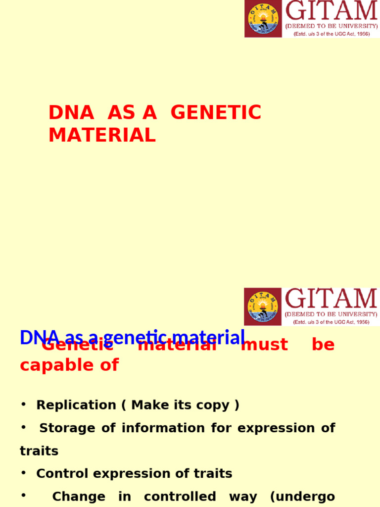 DNA: The Genetic Material Debate | PDF | Bacteriophage | Transformation ...