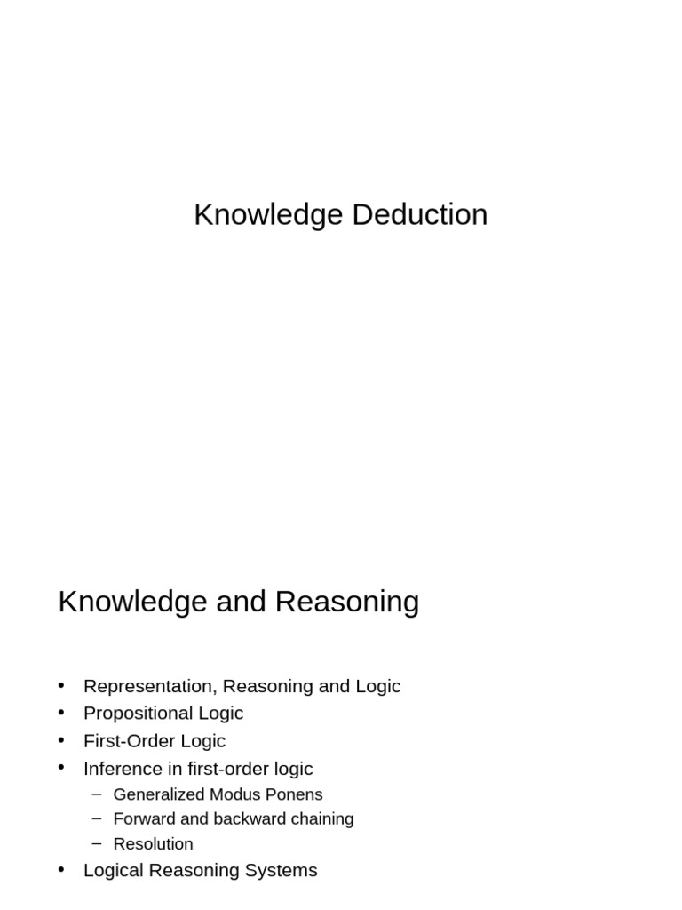 Lecturer Notes On Ai | PDF | Logic | Mathematics