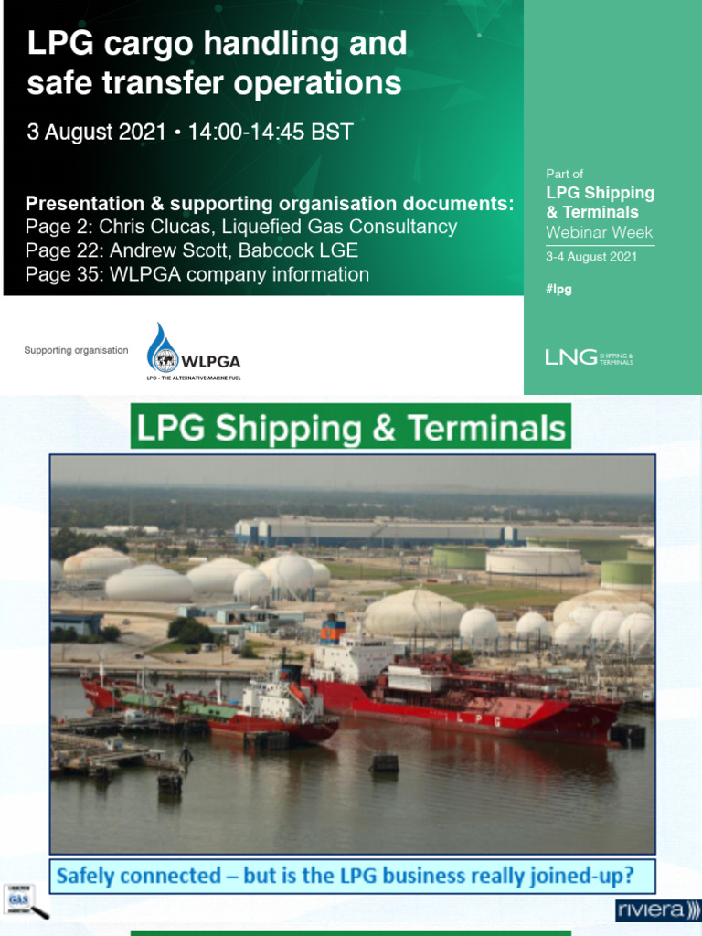 LPG Cargo Handling Post Webinar Doc | PDF | Liquefied Petroleum Gas | Liquefied Natural Gas