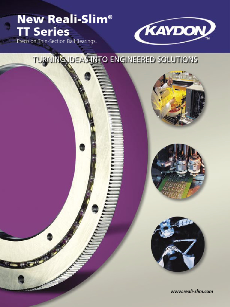 Kaydon_Turntable_Broch3 | PDF | Bearing (Mechanical) | Gear