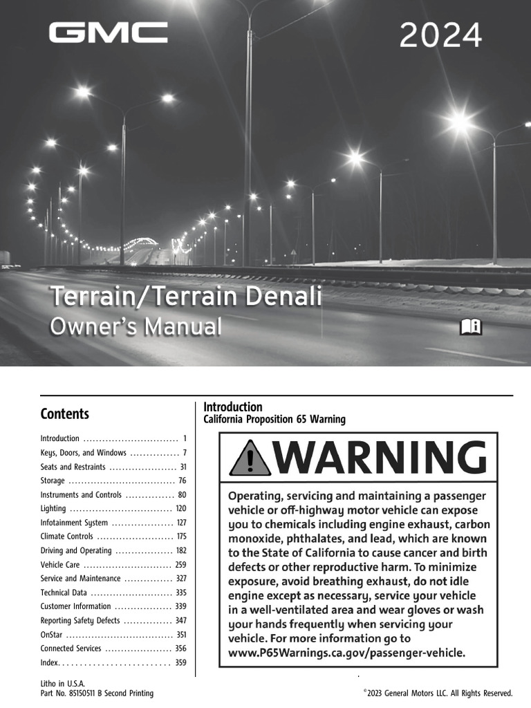 2023 GMC Terrain Owner's Manual | PDF | Transportation Engineering ...