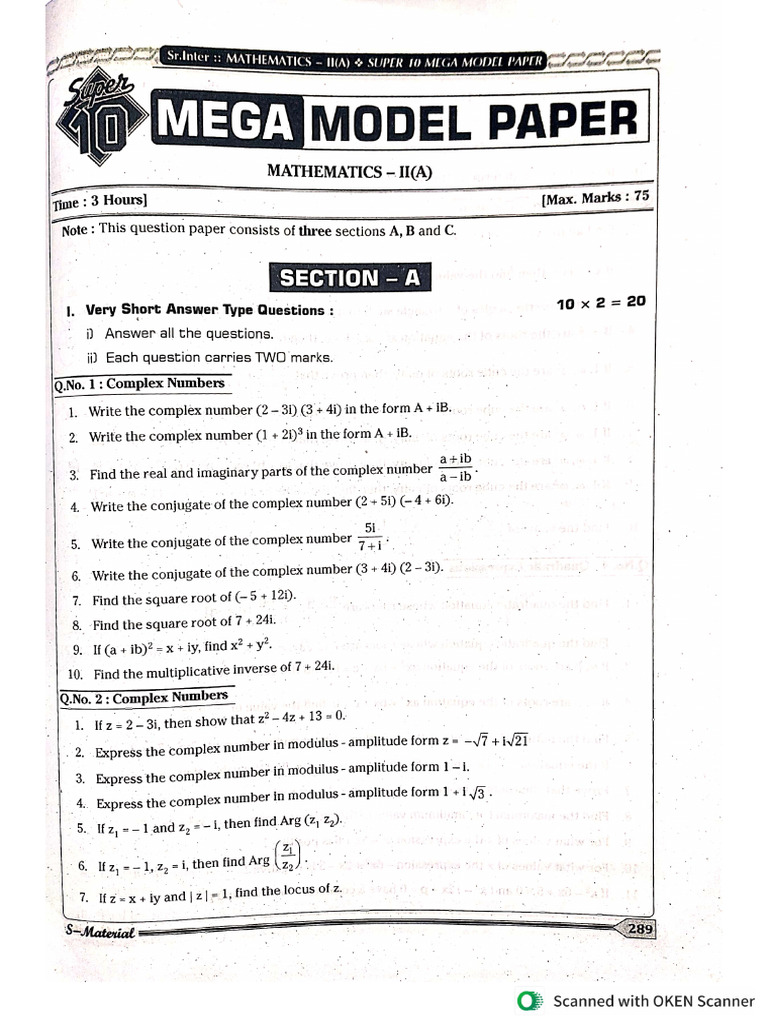 Important Questions 2A | PDF