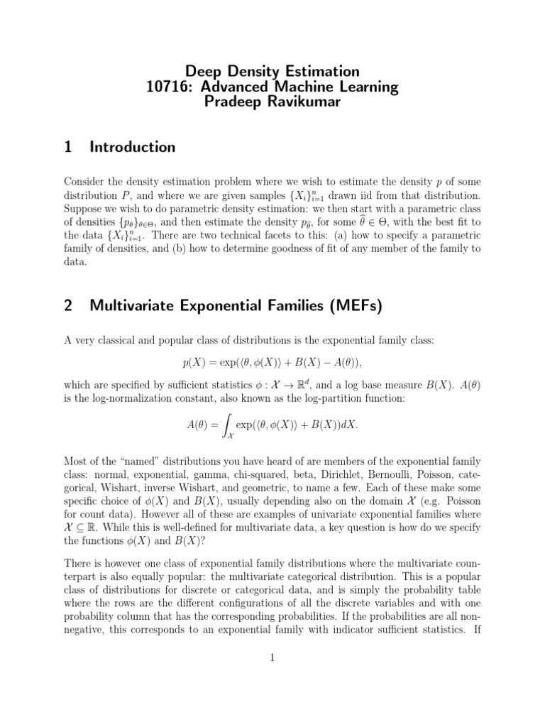 Advanced Density Estimation | PDF | Probability Distribution | Normal Distribution