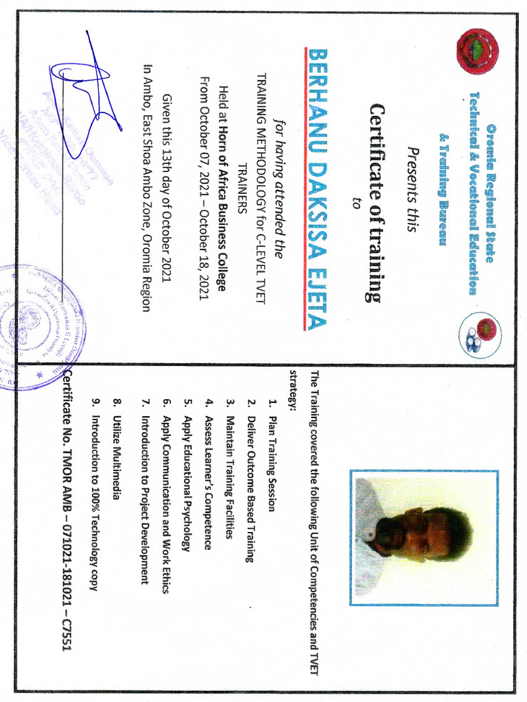 Training GADISA AYANADABA | PDF