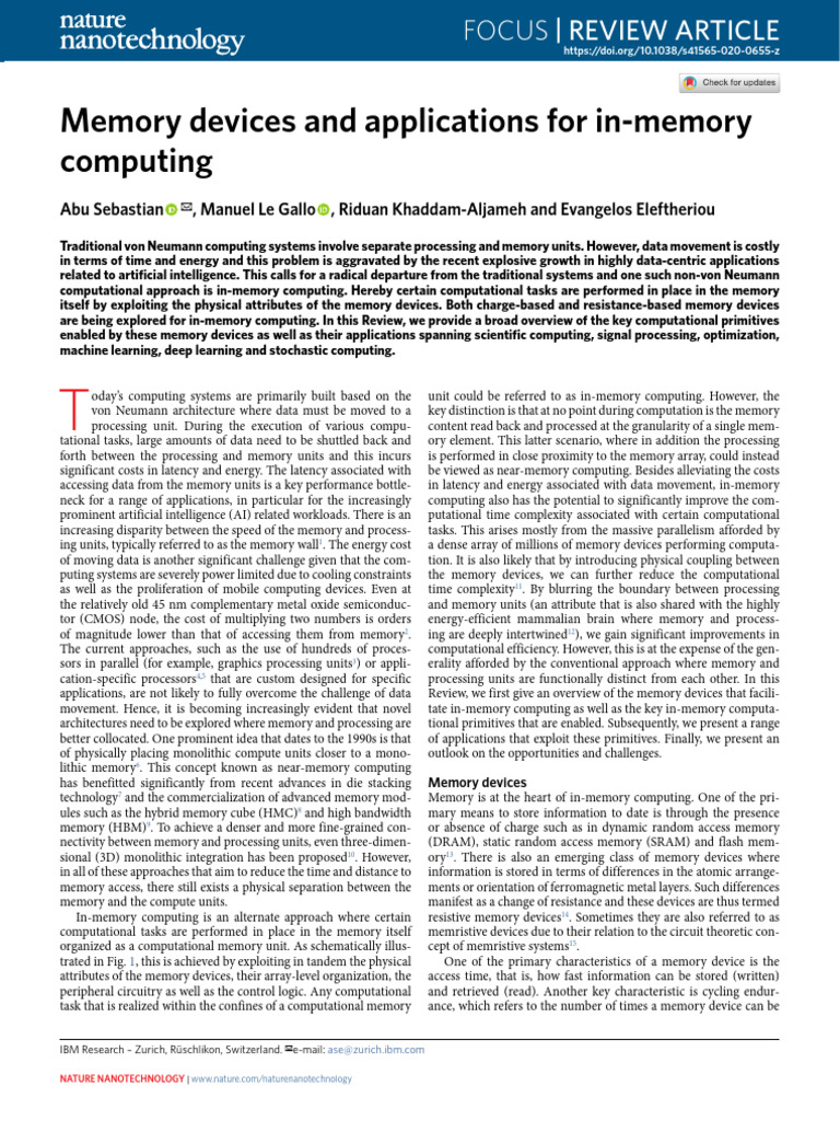 10.1038_s41565-020-0655-z | PDF | Flash Memory | Computer Memory