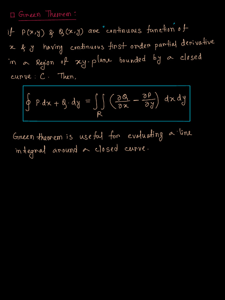 Green Theorem | PDF